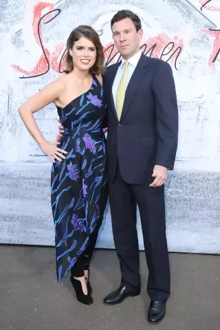 Eugenie prinsessa og Jack Brooksbank mæta í Serpentine Summer Party í Serpentine Gallery í London 2018