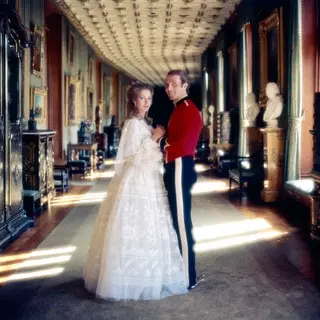 La principessa Anna e Mark Phillips fotografarono per la rivista Vogue nel novembre 1973