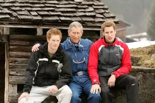 Prinsipe Harry Ang Prinsipe sa Wales ug Prinsipe William sa Switzerland 2005