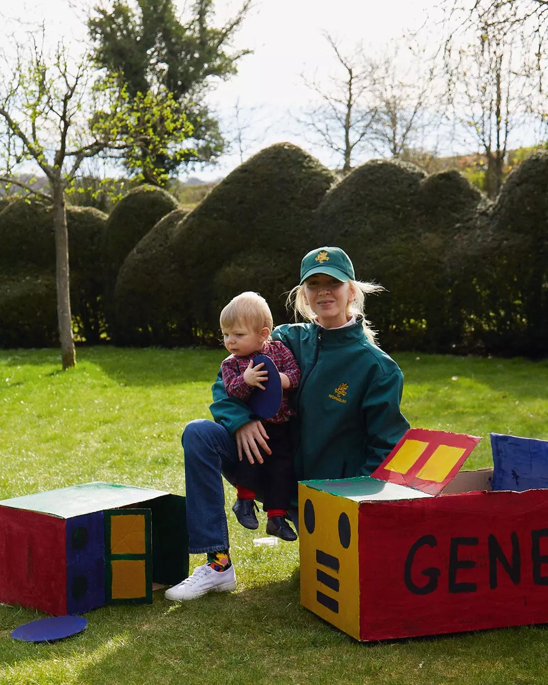 Sabine Getty y su hijo Júpiter