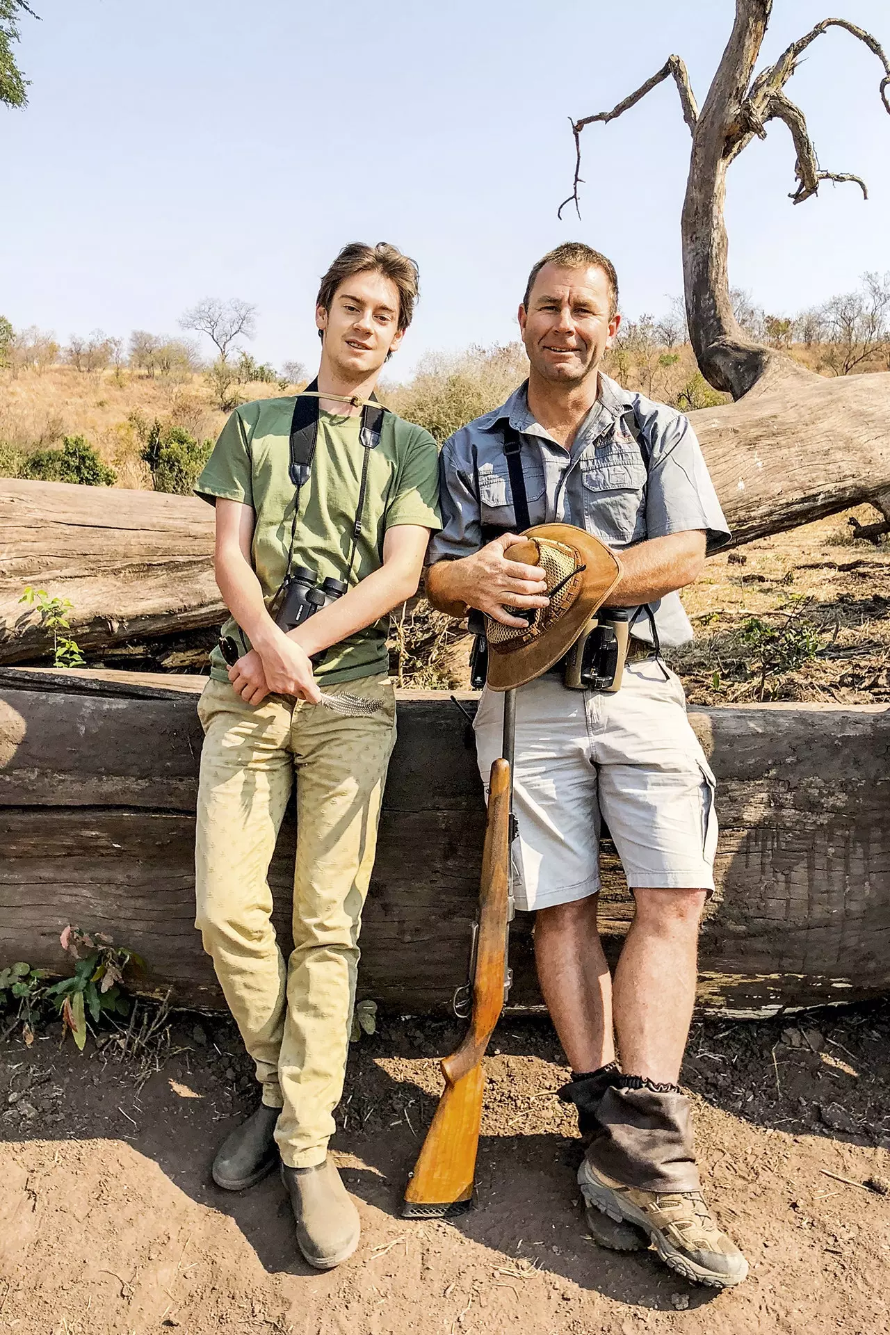 Geordie ja Jasper Greig villiintyvät Zimbabwessa