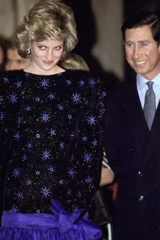 Diana Prințesa de Wales și Prințul Charles la Florența în timpul turneului lor oficial în Italia, 1985