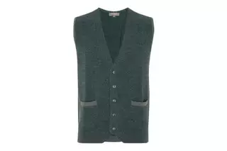 N.Peal Herringbone kasjmier gilet 349 npeal.com Dit kasjmier gebreide gilet van N.Peal is een serieus goed...