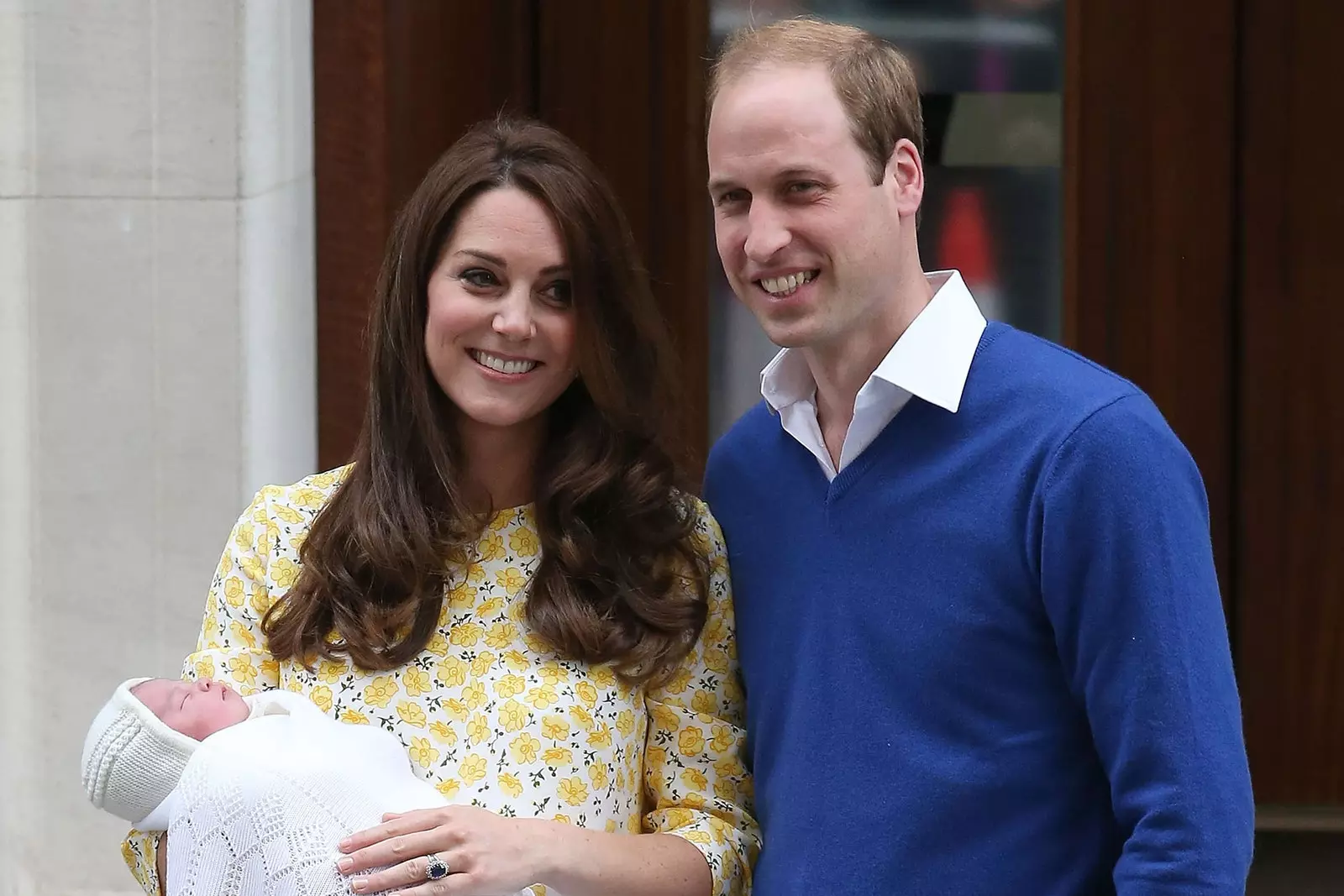 El duque y la duquesa de Cambridge con la princesa Charlotte