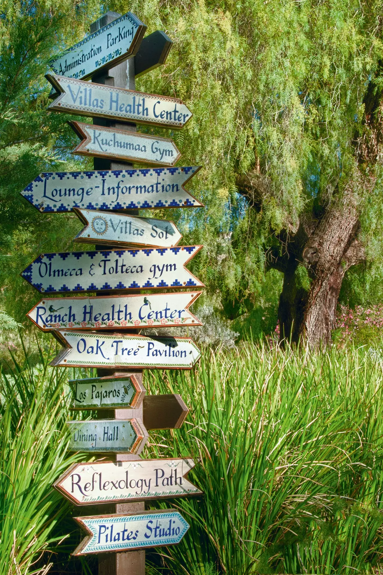 Cookery chikoro uye retreat signpost