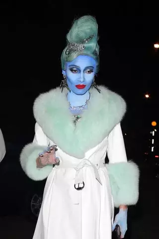 Adwoa Aboah osallistumassa Rita Oran Halloween-juhliin Laylowissa Lontoossa 2018