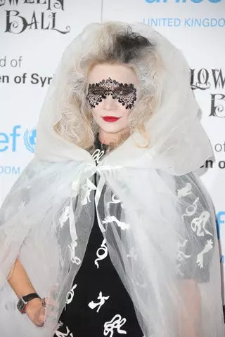 Jodie Kidd ntawm UNICEF Halloween Ball ntawm Ib Mayfair hauv London 2013