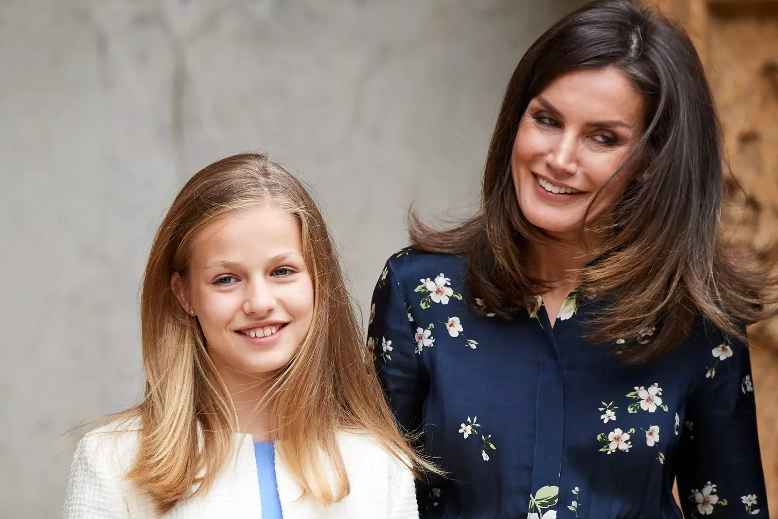 La princesse Leonor avec sa mère la reine Letizia