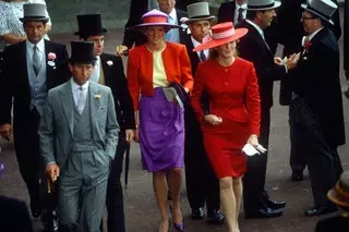 Prince Charles Prince Andrew Princess Diana ma Duchess o York 1990