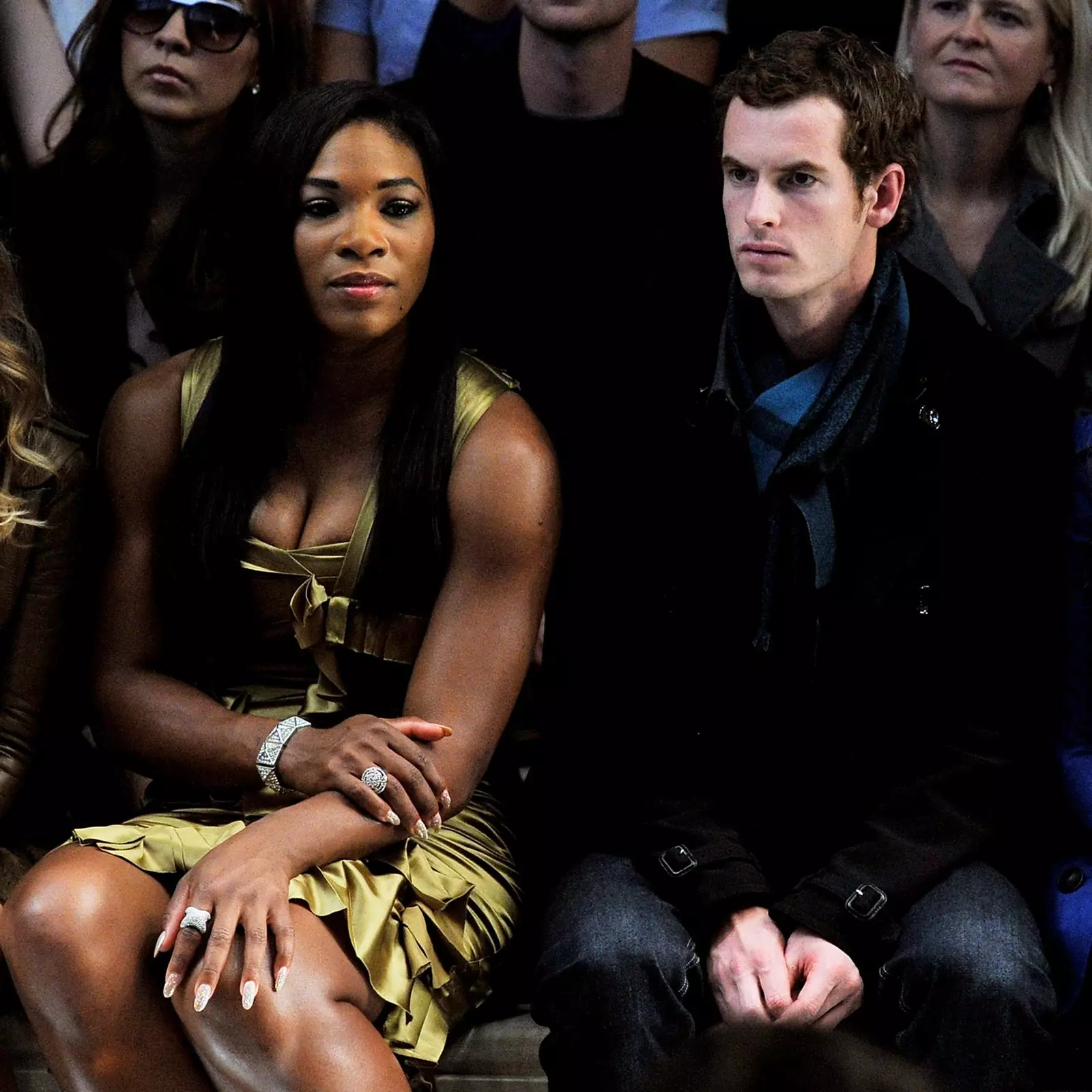 Serena Williams และ Andy Murray ที่งาน London Fashion Week 2010