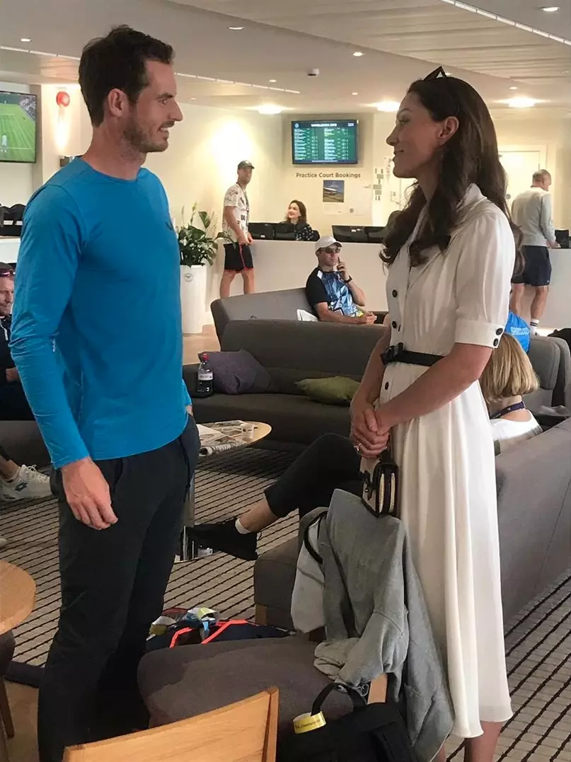 Andy Murray og hertuginden af Cambridge som opslået på 'Kensington Royal' Instagram