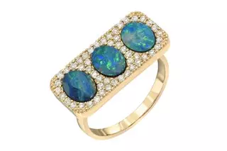 14k sêalî opal bar ring elmas 2600 sigwardjewelry.com