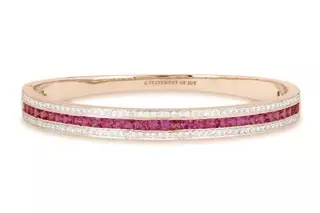 Alice Van Cal The Ruby Union Bracelet in Rose Gold 8710 alicevancal.com