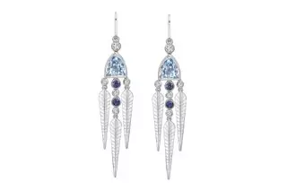 Theo Fennell Aquamarine na sapphire Daydreamer ọla ntị 9000 theofennell.com