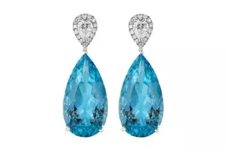 Hirsh Burlington aquamarine na ọla ntị diamond 20000 hirshlondon.com