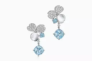 Tiffany Co Aquamarine otu dobe ọla ntị 8.325 tiffany.co.uk