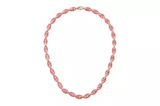 Collaret d'or rosa de 18kt amb esmalt de diamants Ada 21250 Melissa Kaye a Matches Fashion