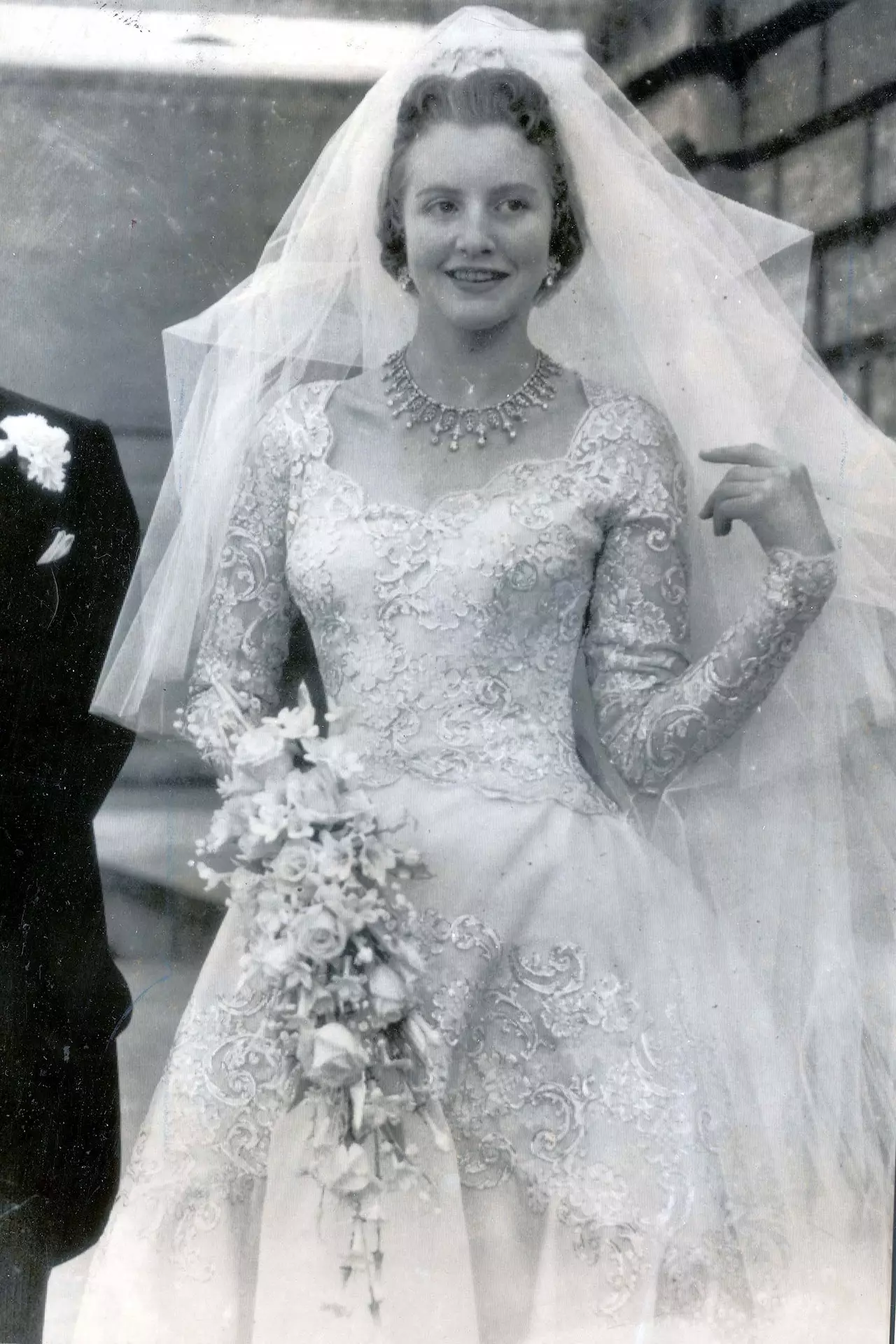 Lady Anne Glenconner an ihrem Hochzeitstag im Jahr 1956