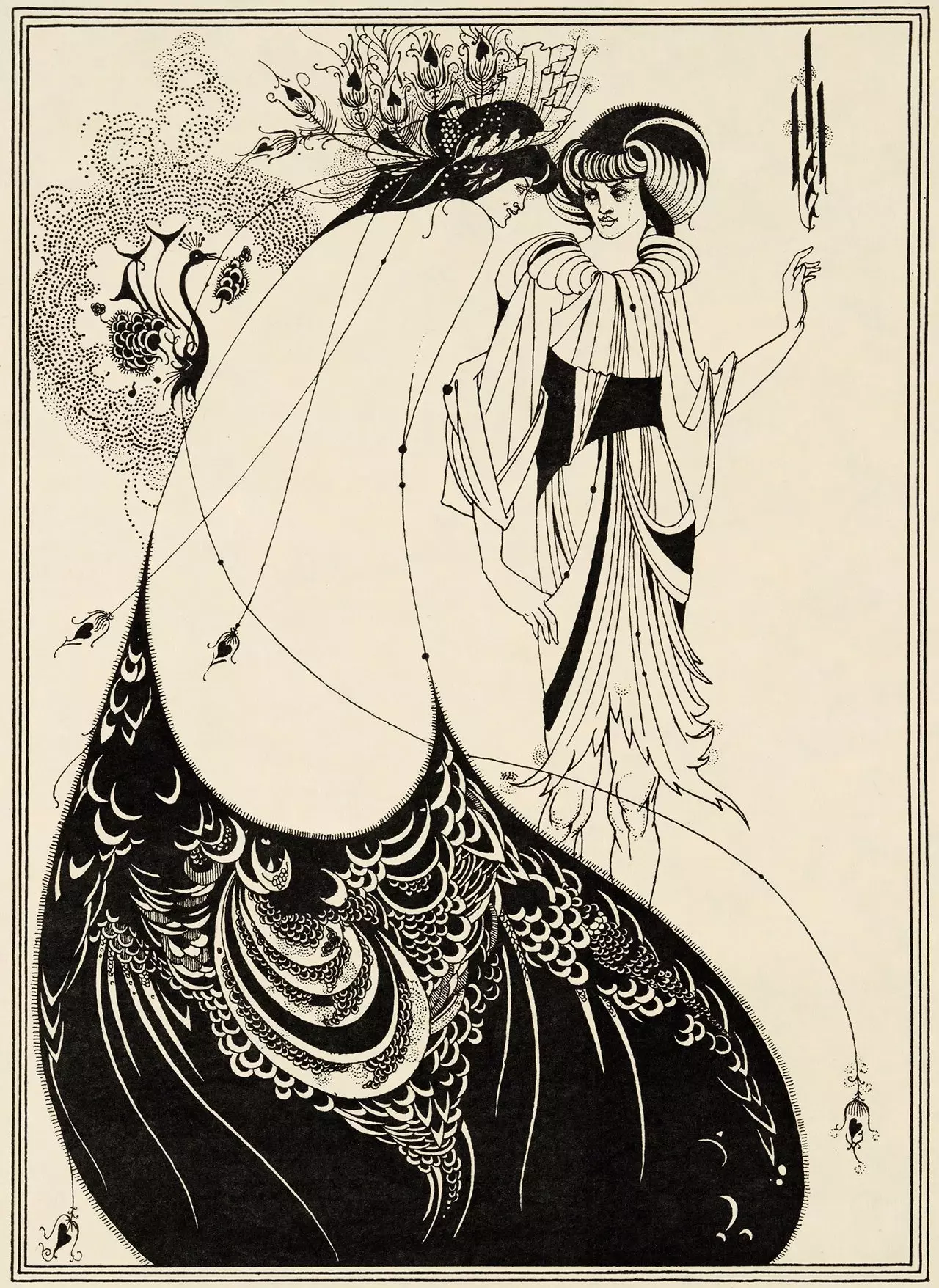 Salome The Peacock Rok 1893 mangsi dina kertas