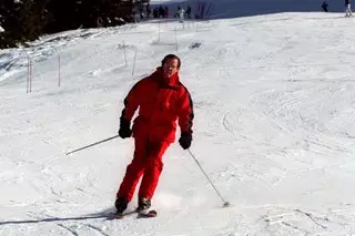 Roger Moore sa Gstaad 2003