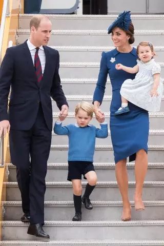 Herzog von Cambridge Prinz George die Herzogin von Cambridge und Prinzessin Charlotte in Kanada 2016