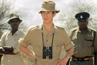 Der Prinz von Wales auf Safari in Kenia 1971