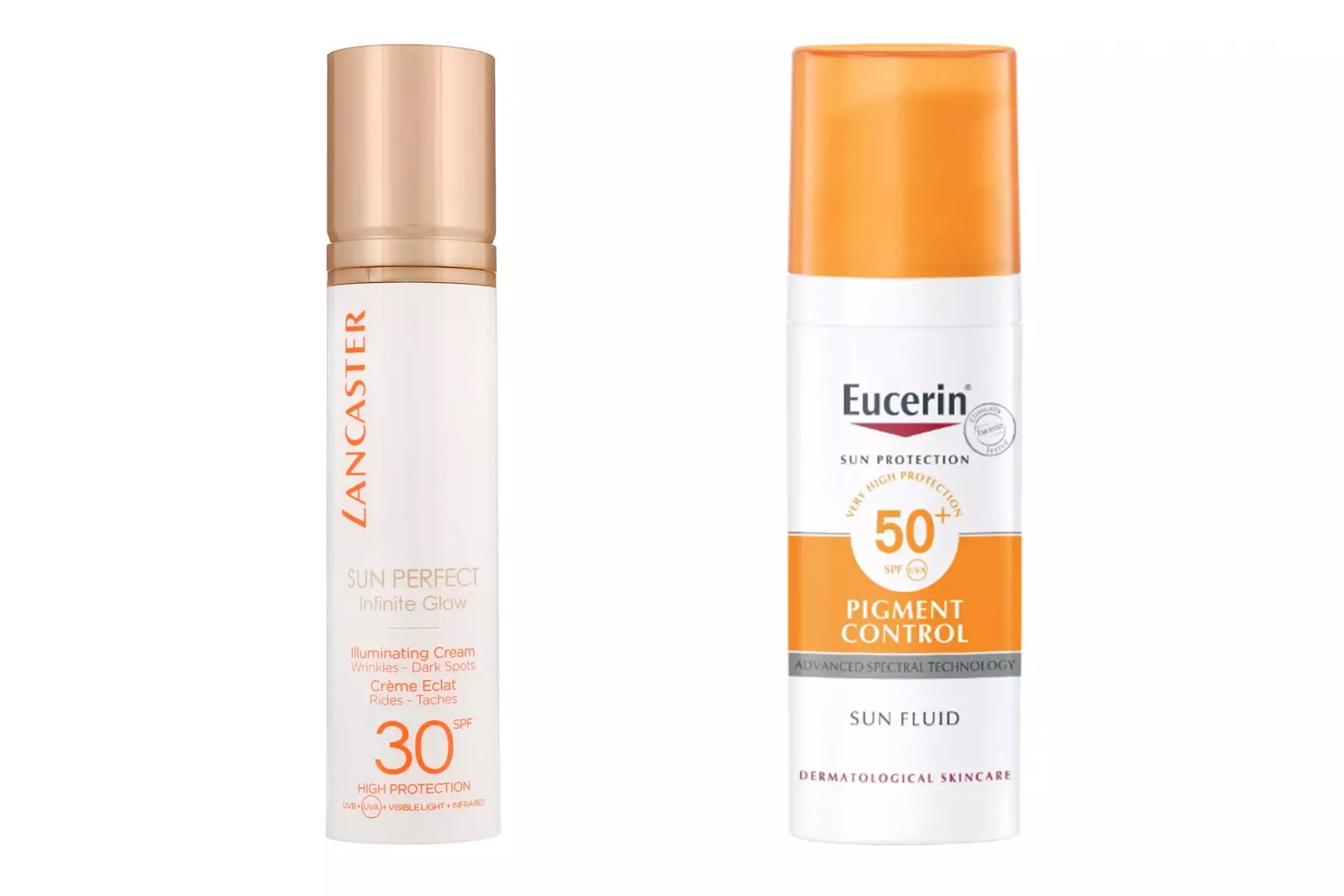 Lancasters Illuminating Cream och Eucerins 50 Pigment Control