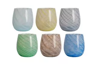 Phiên bản 94 Kẹo ngắn Swirl Handblown Kính Ý 30theedition94.com