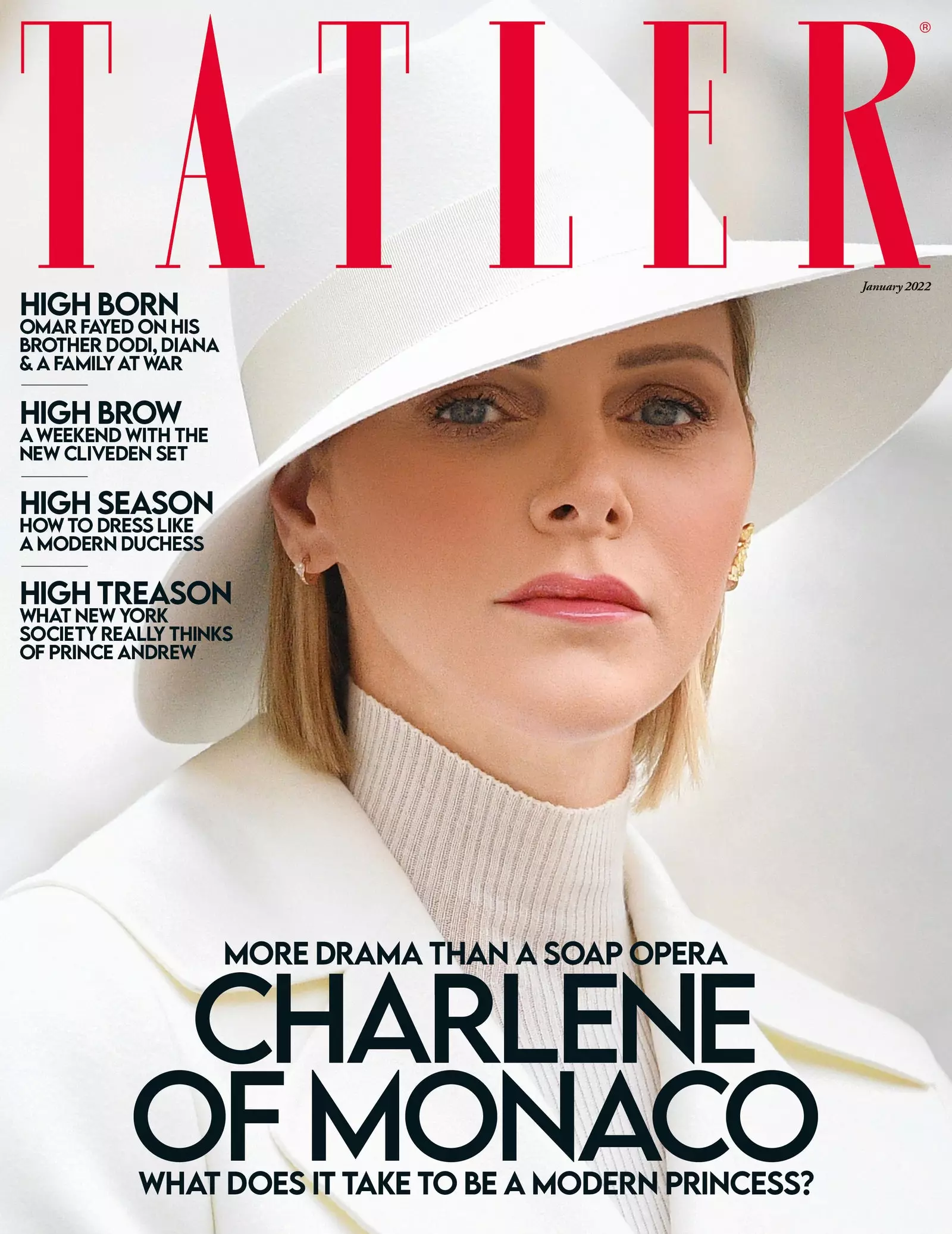 Sa pagbabalik niya mula sa South Africa, si Princess Charlene ng Monaco ang cover ng Enero