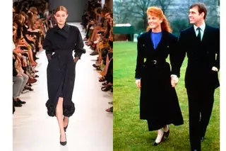 Har vi set dette Max Mara SS 19-look, før Fergie havde en lignende stil ved hendes forlovelsesoptagelser i 1986