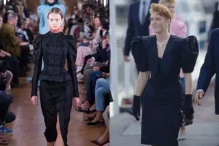 Var Fergie musen bag dette SS 19 Erdem-look i sin pufferede jakke og kjolekombination på en rejse til Canada i 1987