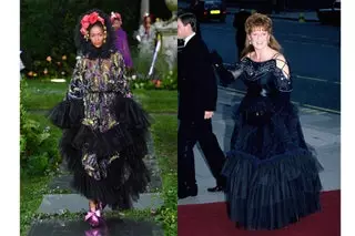 Rodarte හි Tulle galore සහ 1988 හි West End ප්‍රසංගයකදී Fergie