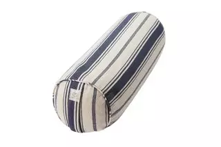 Organic Cotton Stripe Buckwheat Bolster 40 yogamatters.com