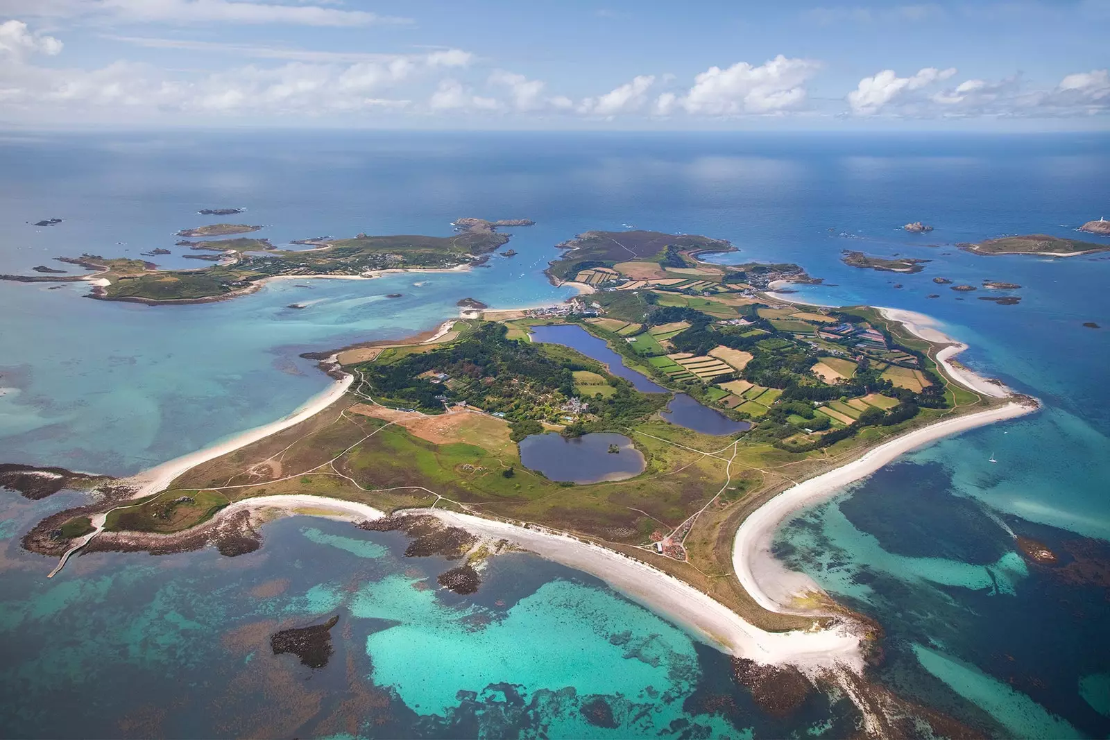 Wiwo eriali ti Tresco Island