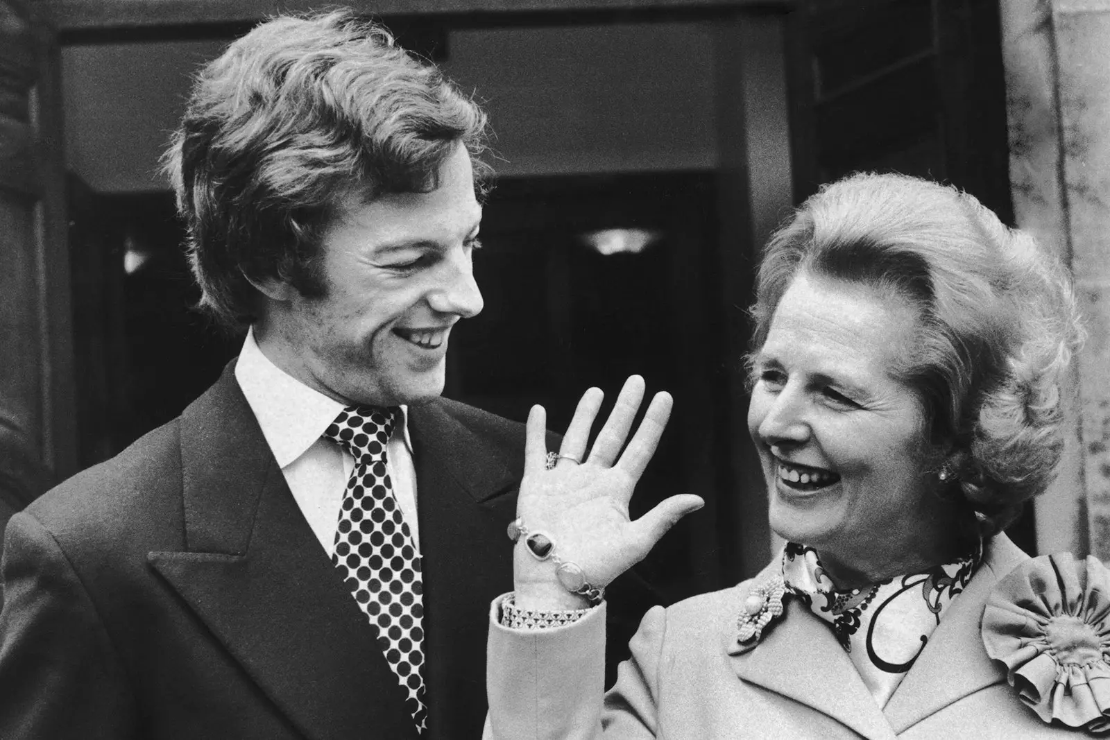 Margaret og Mark Thatcher 1974