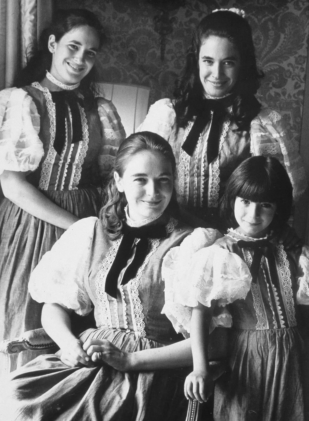 Las cuatro hijas de Elisabeth y Robert Maxwell, Isabel Anne Christine, y la más joven, Ghislaine, de 7 años.