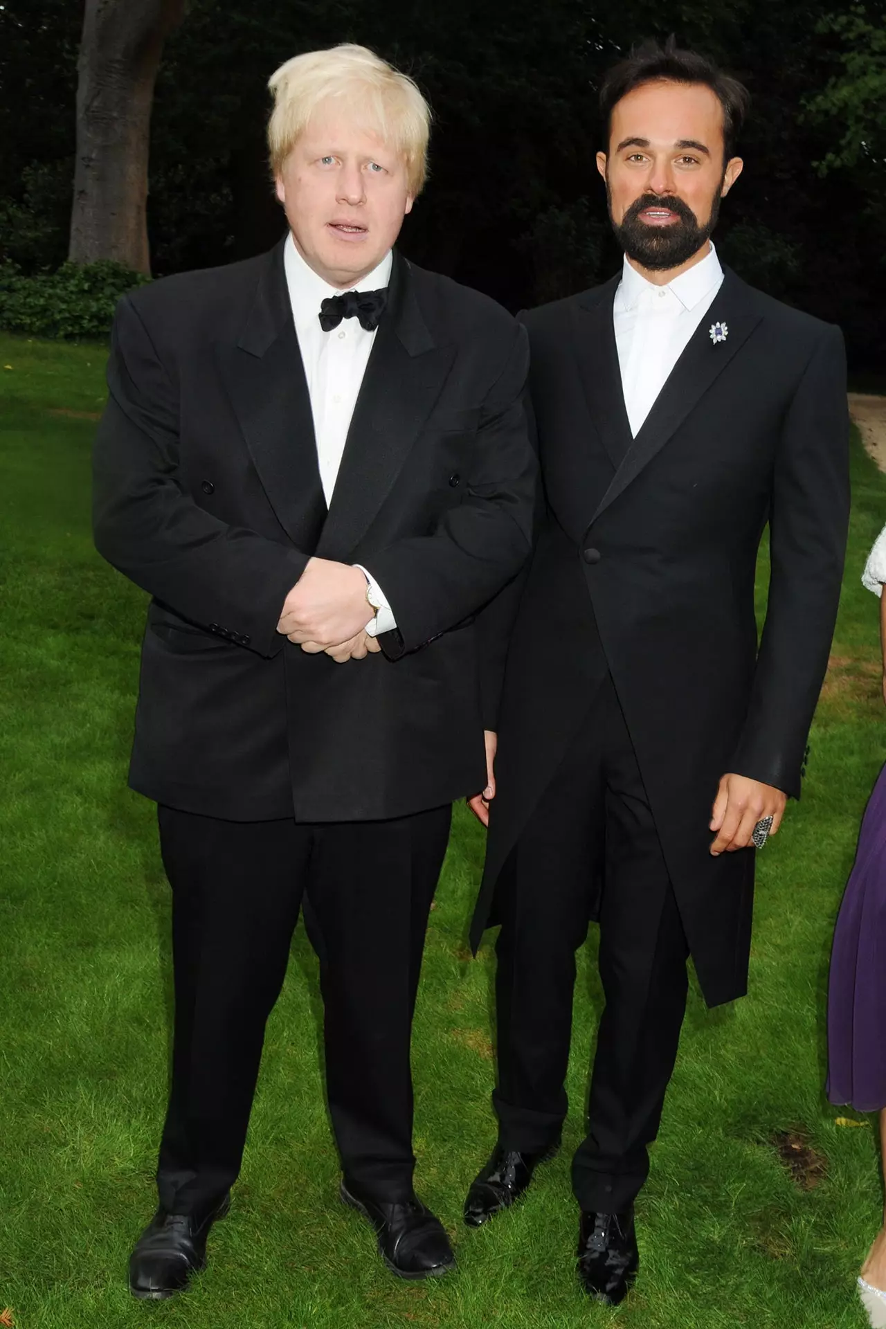 Evgeny Lebedev med Boris Johnson