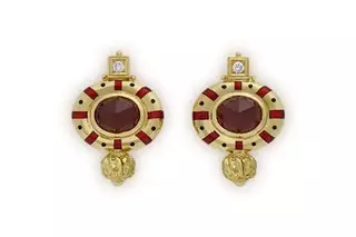 Garnet Valois ականջօղեր 13020 elizabethgage.com