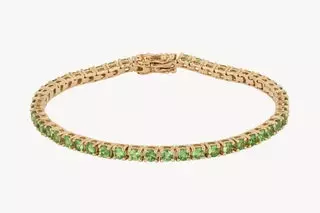 “Thicc Green Garnet” tennis bilezigi 2200 roxannefirst.com