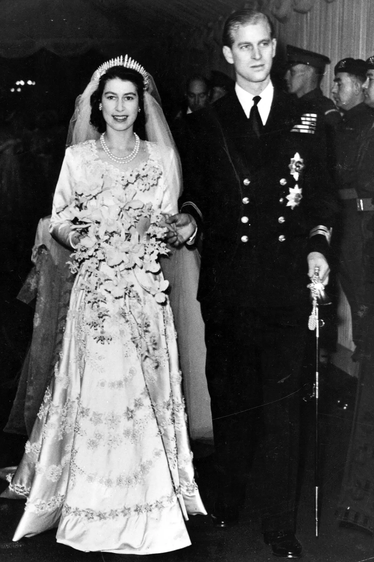 Boqorada Elizabeth II iyo Duke of Edinburgh maalintii arooskooda 1947