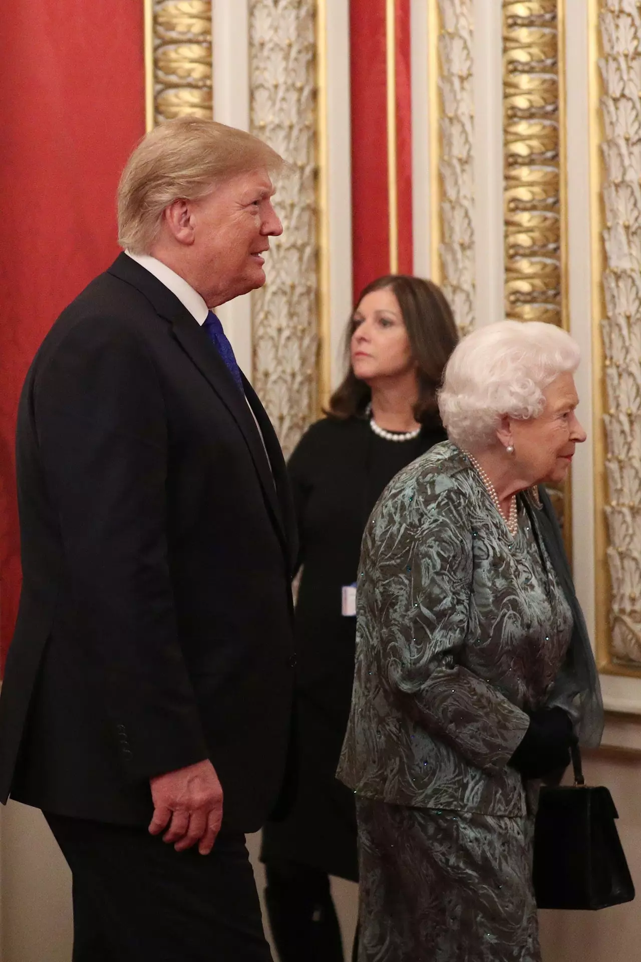 Donald Trump en die koningin