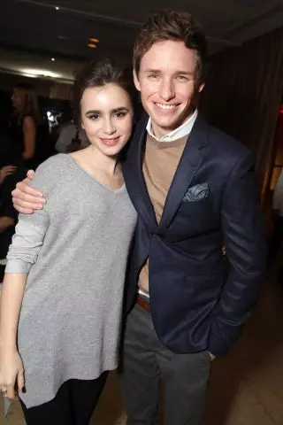 Lily Collins dhe Eddie Redmayne