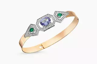 Harmony tanzanite და emerald სამაჯური 4840 melisgoral.com