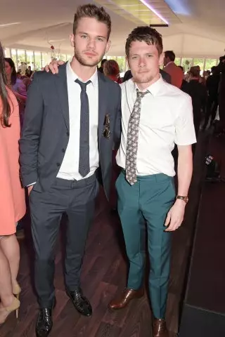 Jeremy Irvine at Jack O'Connell