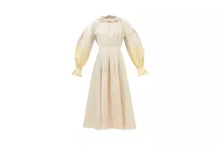 Roksanda Aveena Pleated Puffsleeved Midi Hnav 1896 matchesfashion.com Roksandas rustic midi tiab nods rau series ...