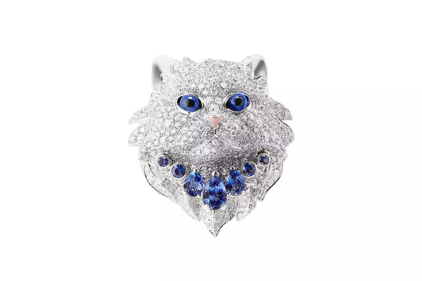 Wladimir le chat brooch ane madhaimondi tanzanite nesafire mugoridhe jena