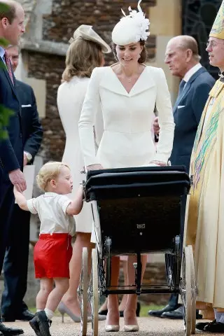 Duke of Cambridge Prince George Duchess of Cambridge Princess Charlotte and the Archpiskopos of Canterbury