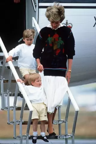 Prince William Prince Harry ug ang Princess of Wales 1986