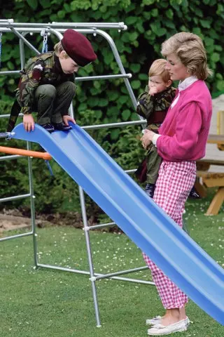 Prins William Prins Harry og prinsessen av Wales 1986