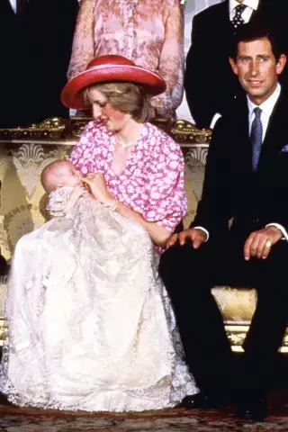 Prince William the Princess of Wales and the Prince of Wales 1982